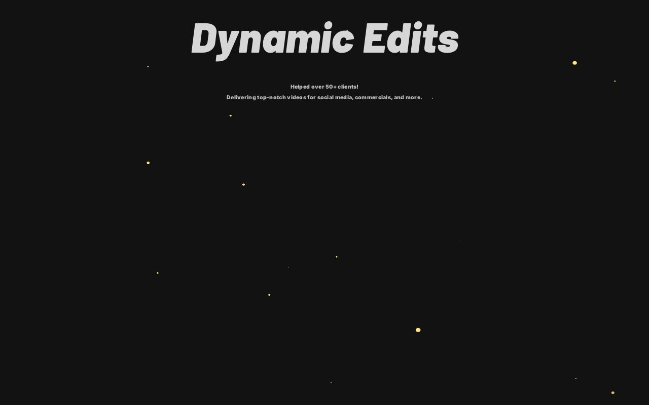 Dynamic Edits — Video Editor